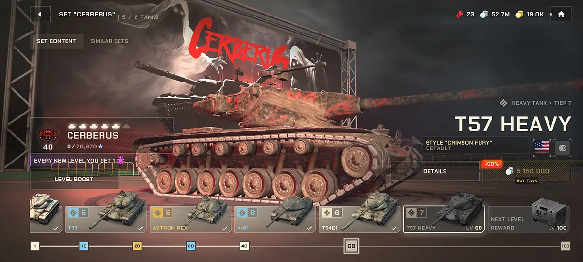 Sets and Player Level | World of Tanks Blitz